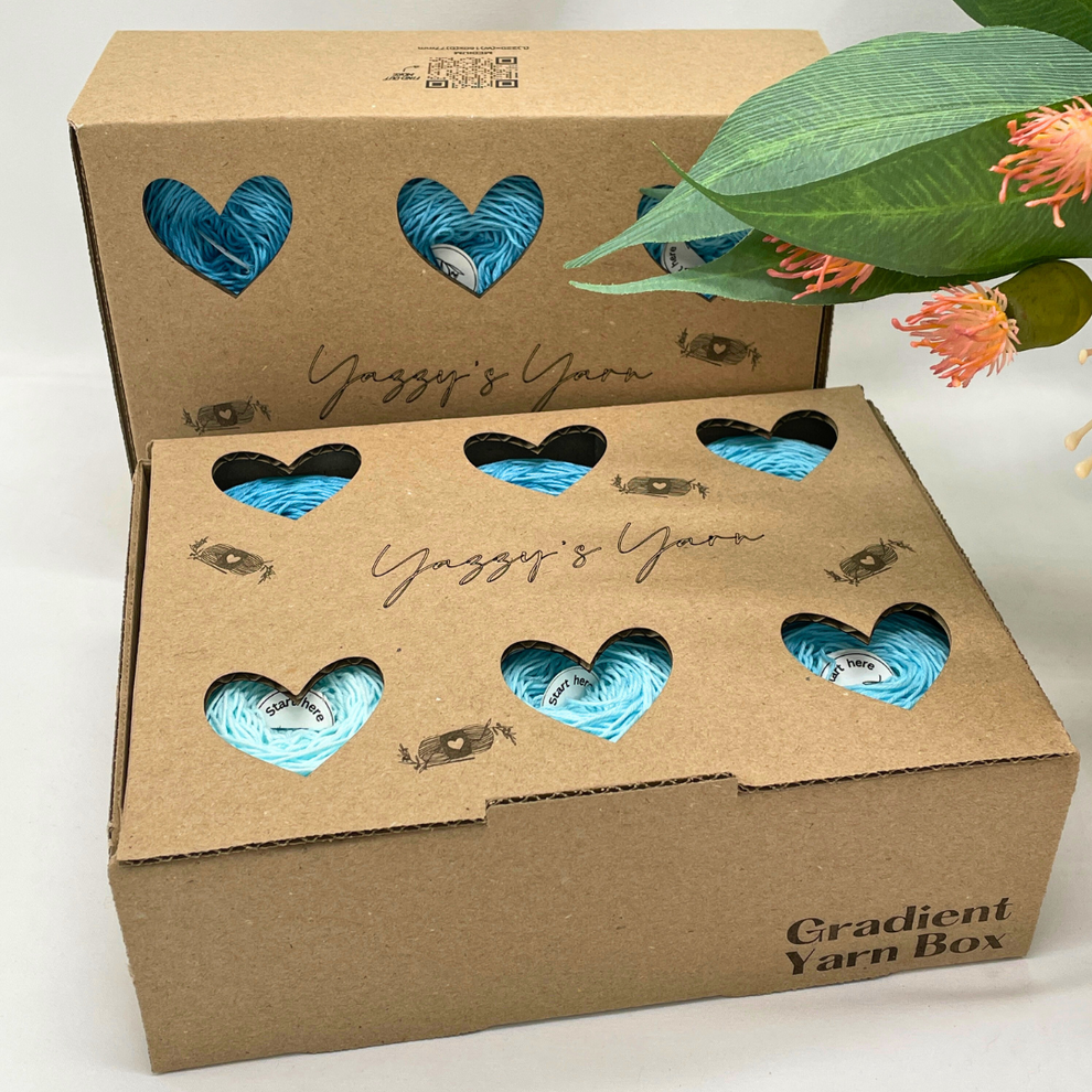 Hawaiian Blue Gradient Yarn Box – Yazzy's Yarn