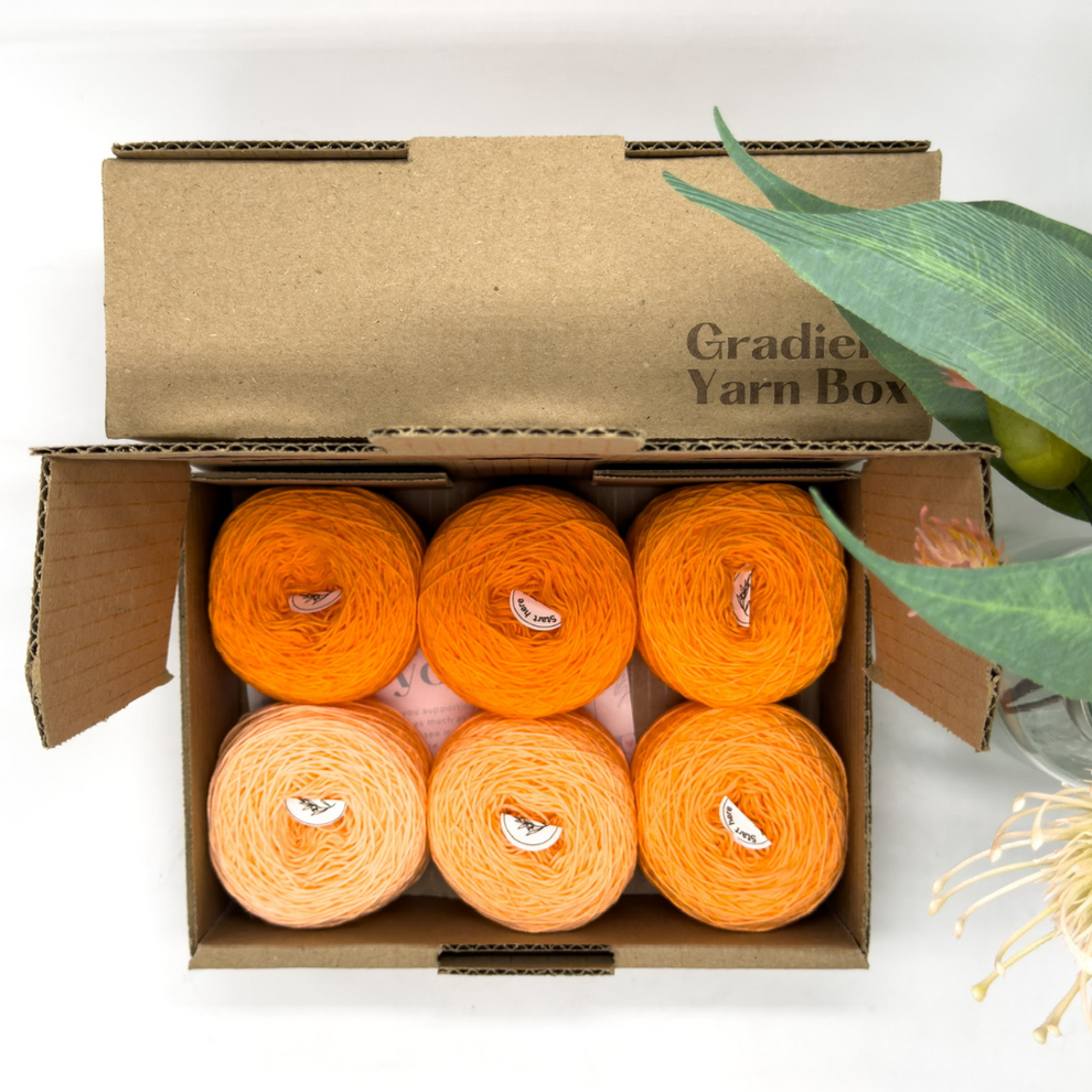 Orange gradient Yarn Box – Yazzy's Yarn